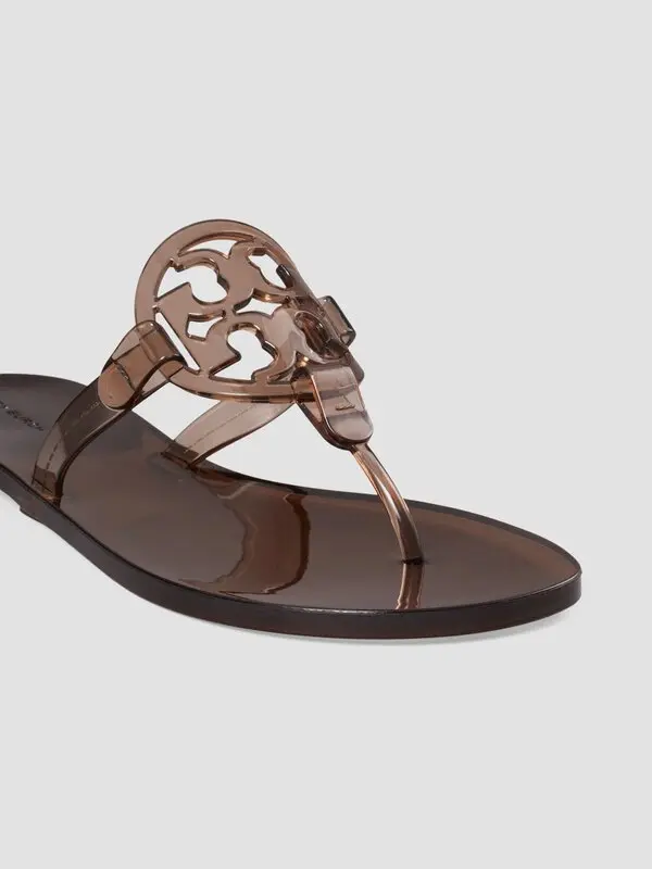 Tory Burch Miller Jelly Sandals - Soft Brown