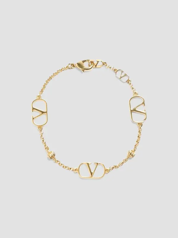 Valentino Garavani Vlogo Signature Metal Bracelet - Gold