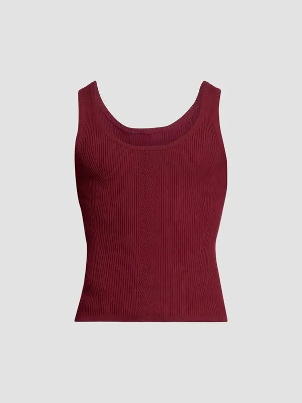 Dries Van Noten Motto Ribbed Tank