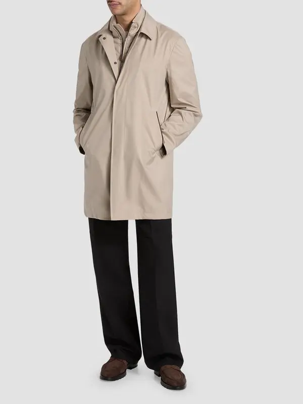 Canali Silk-touch Raincoat
