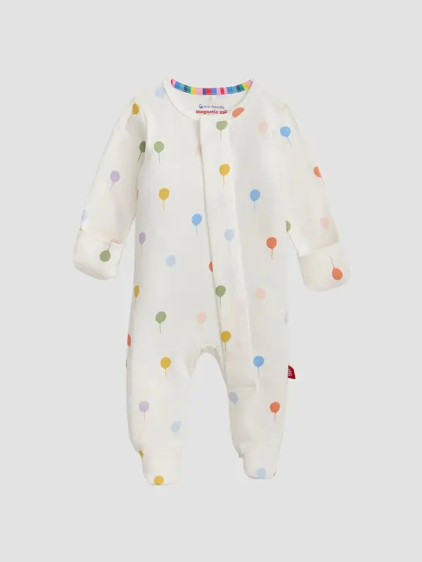 MAGNETIC ME Baby's 4-piece Cotton Footie Set