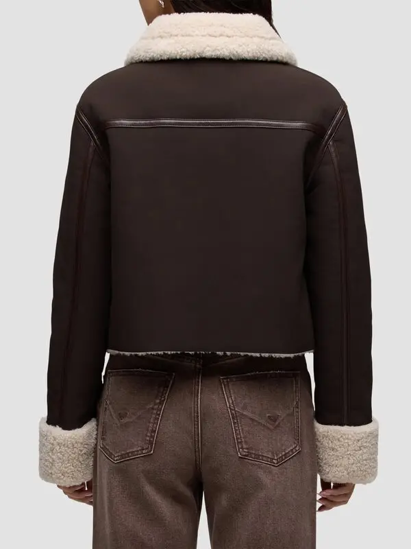 Hudson Jeans Faux-suede Shearling Jacket