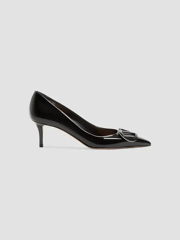 Valentino Garavani Vlogo Signature 60mm Patent Leather Pumps - Black