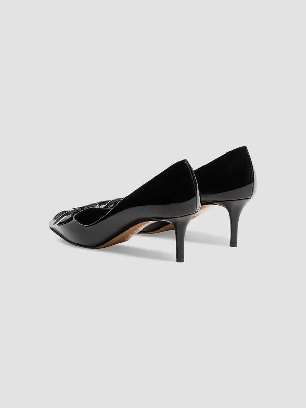 Valentino Garavani Vlogo Signature 60mm Patent Leather Pumps - Black