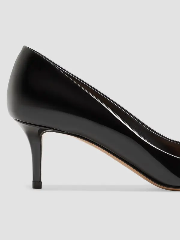 Valentino Garavani Vlogo Signature 60mm Patent Leather Pumps - Black