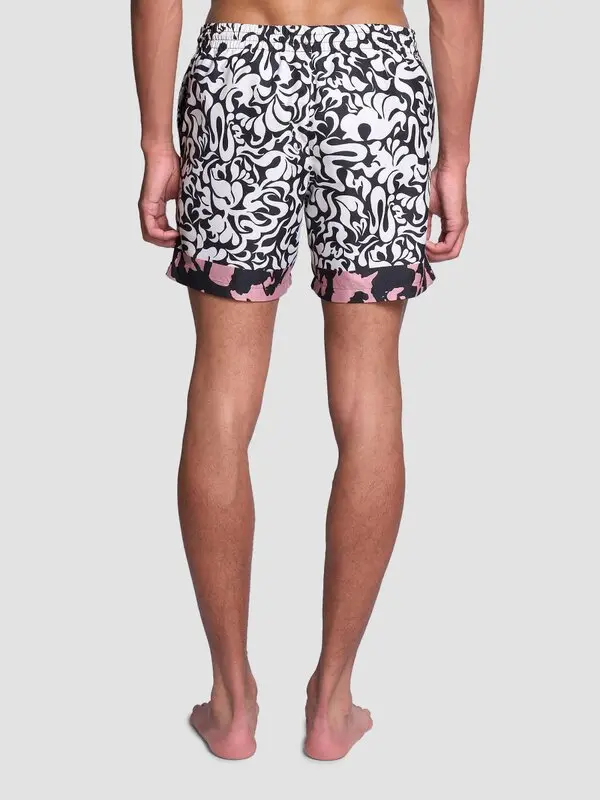 Dries Van Noten Abstract Print Swim Shorts