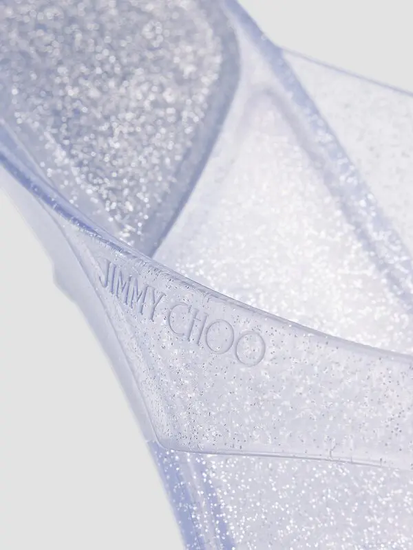 JIMMY CHOO Jelly Drop 50mm Sandals - Silver