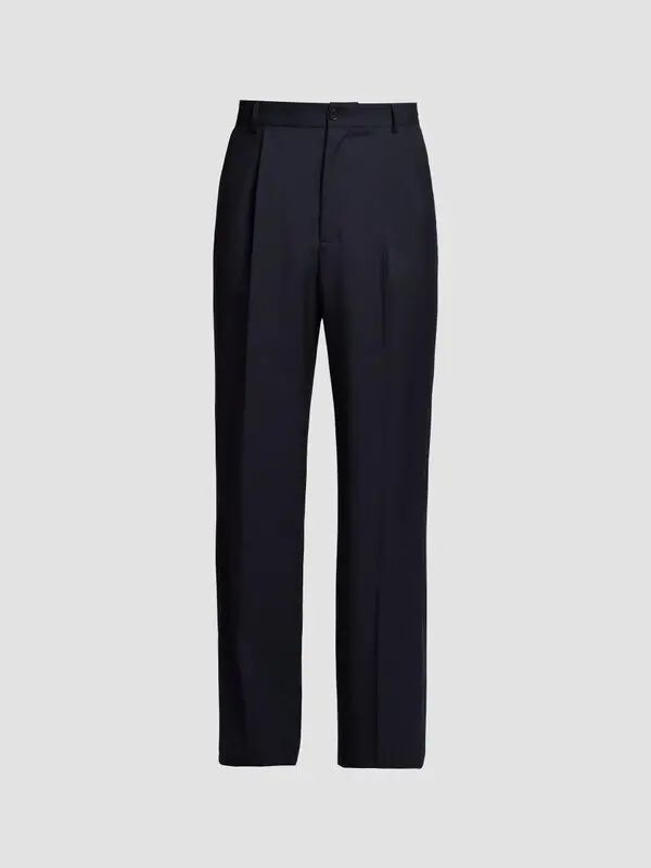 Dries Van Noten Penrud Wool-mohair Straight-leg Pants