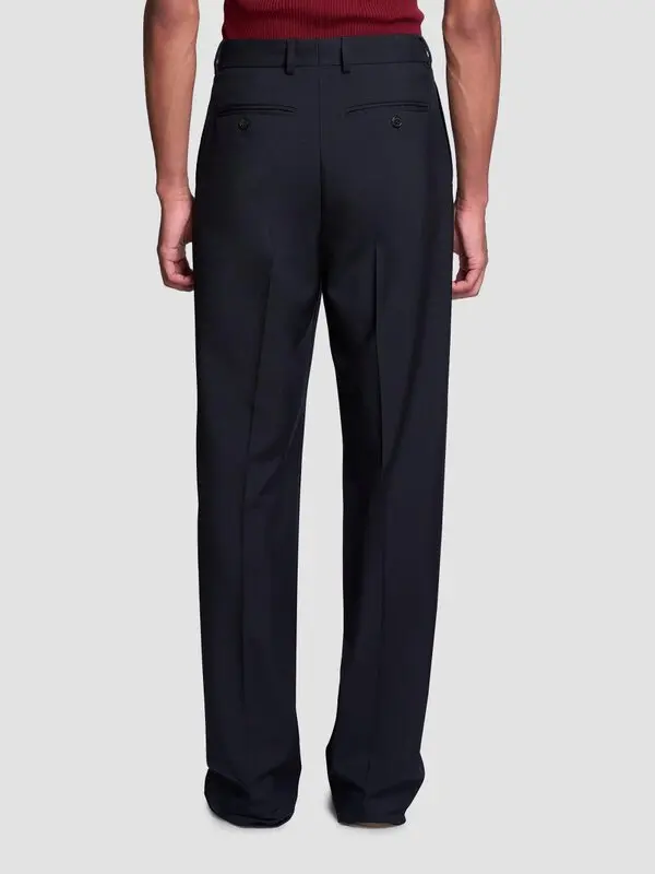 Dries Van Noten Penrud Wool-mohair Straight-leg Pants