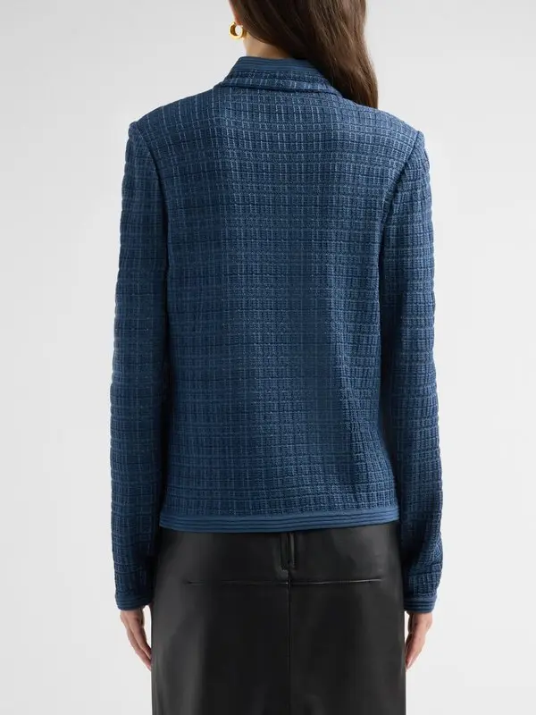 Misook Tonal Tweed Knit Jacket
