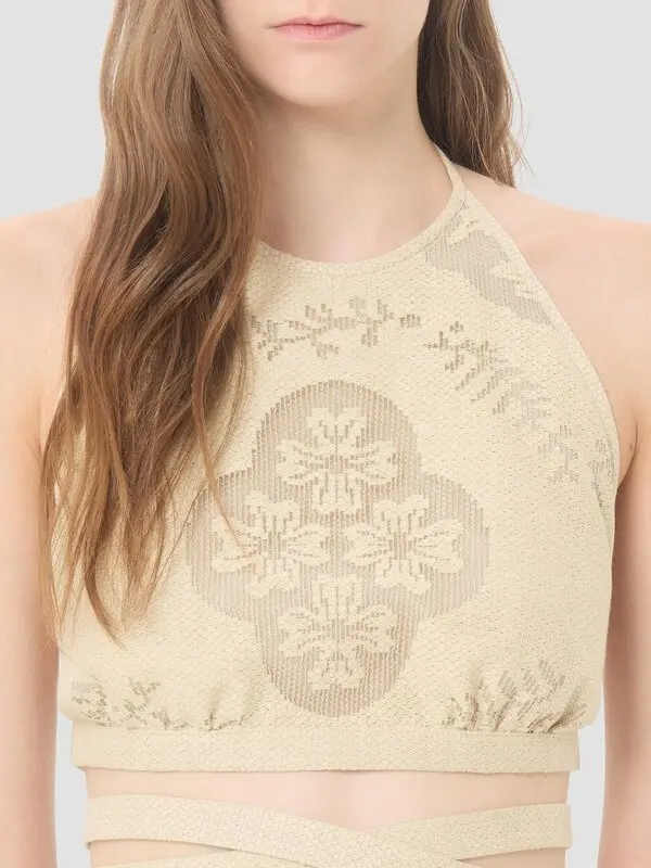 Valentino Garavani Floral Stamp Blanket Top