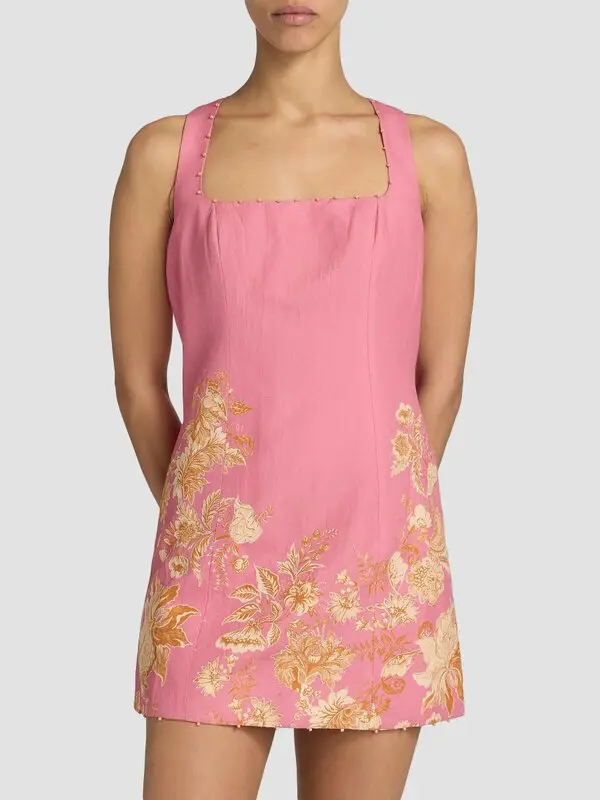 Hemant & Nandita Floral A-line Minidress