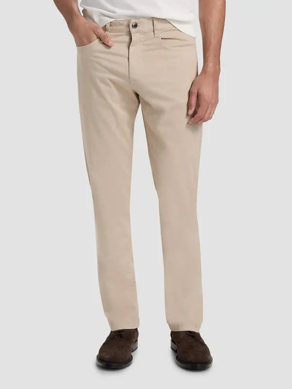 Canali Stretch-cotton 5-pocket Pants