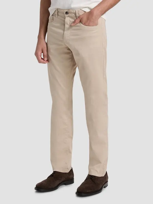 Canali Stretch-cotton 5-pocket Pants