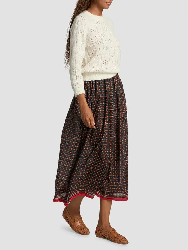 DÔEN Emiliana Pointelle Knit Sweater