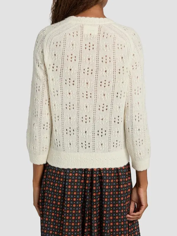 DÔEN Emiliana Pointelle Knit Sweater