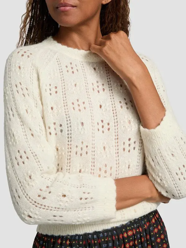 DÔEN Emiliana Pointelle Knit Sweater