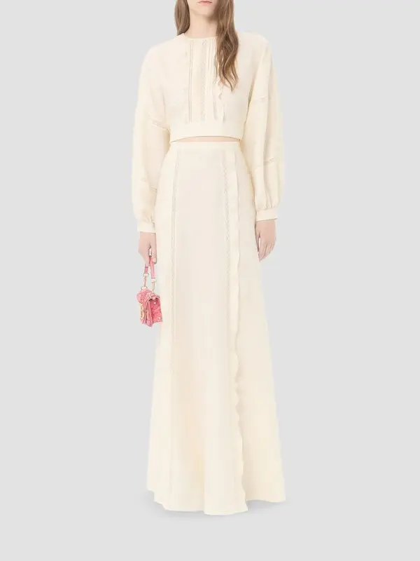 Valentino Garavani Couture Linen Skirt