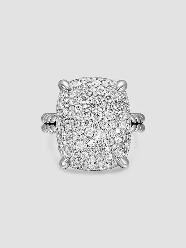 David Yurman Chatelaine Elongated Ring In Sterling Silver