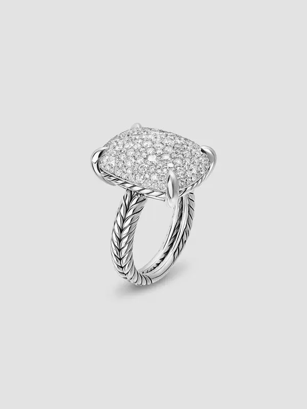 David Yurman Chatelaine Elongated Ring In Sterling Silver
