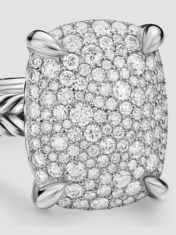 David Yurman Chatelaine Elongated Ring In Sterling Silver