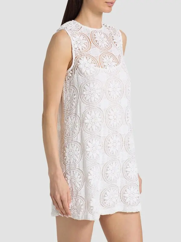 Ciao Lucia Indus Woven Lace Minidress