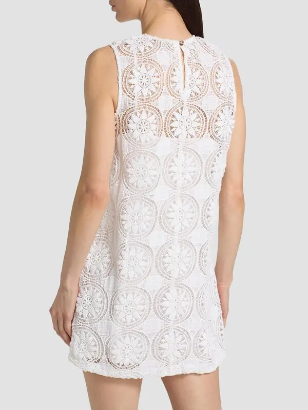 Ciao Lucia Indus Woven Lace Minidress