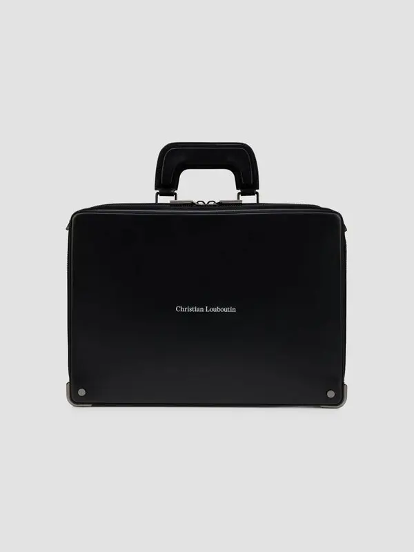 CHRISTIAN LOUBOUTIN Tactical Leather Briefcase