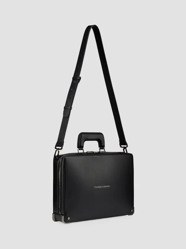 CHRISTIAN LOUBOUTIN Tactical Leather Briefcase