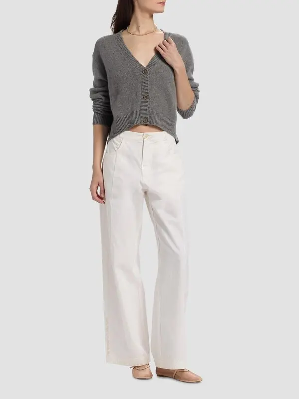 THE ELDER STATESMAN Boxy Cashmere Cardigan