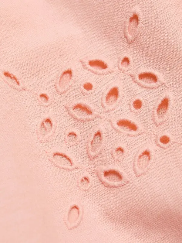 Hemant & Nandita Eyelet Embroidered A-line Midi-dress