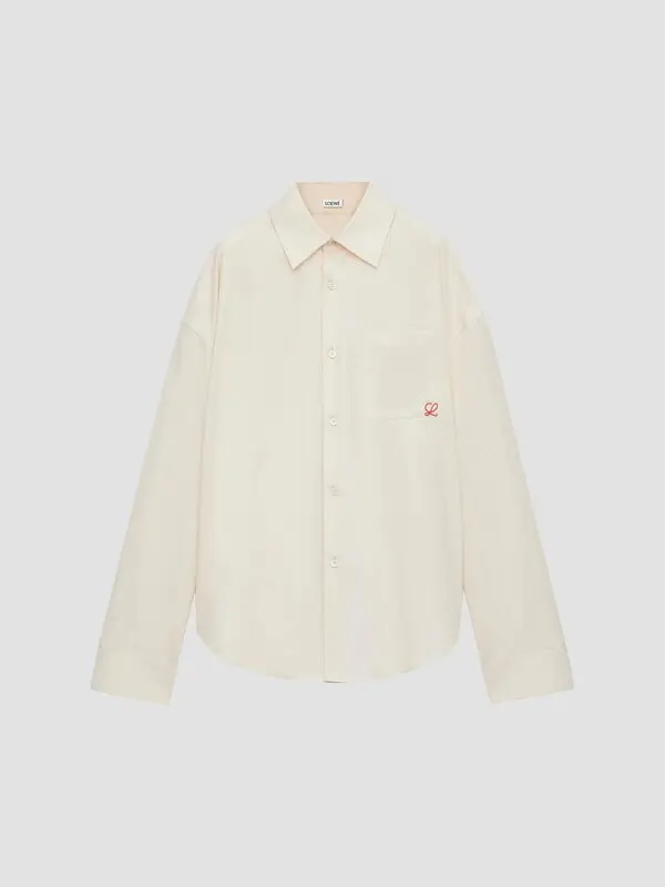 Loewe Embroidered Cotton-blend Shirt