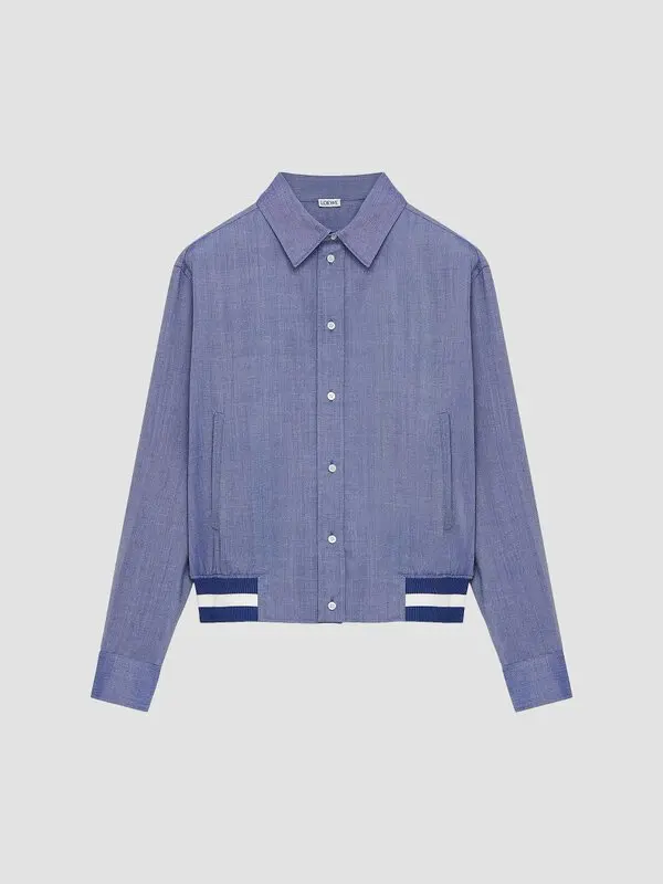 Loewe Wool-blend Striped-hem Jacket