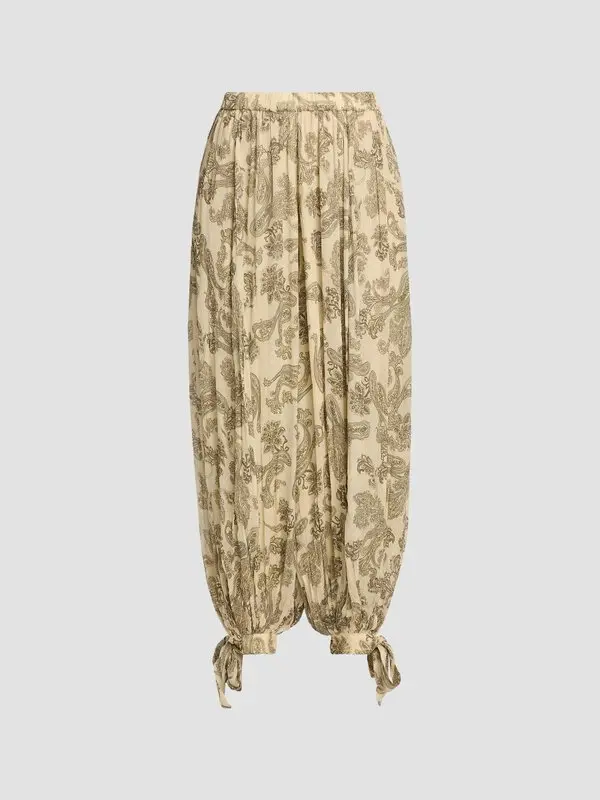 Hemant & Nandita Printed Tie-cuff Harem Pants