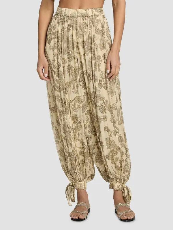 Hemant & Nandita Printed Tie-cuff Harem Pants