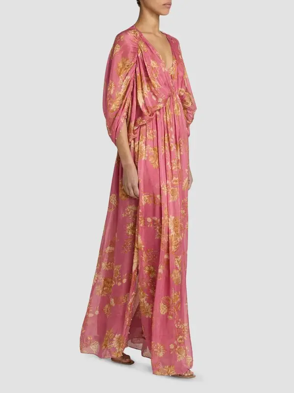 Hemant & Nandita Floral A-line Caftan Maxi Dress