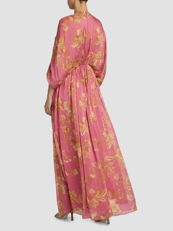 Hemant & Nandita Floral A-line Caftan Maxi Dress
