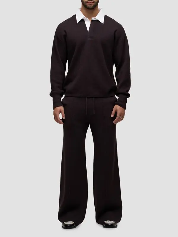 Hudson Jeans Foldout Cotton-cashmere Pants - Motor