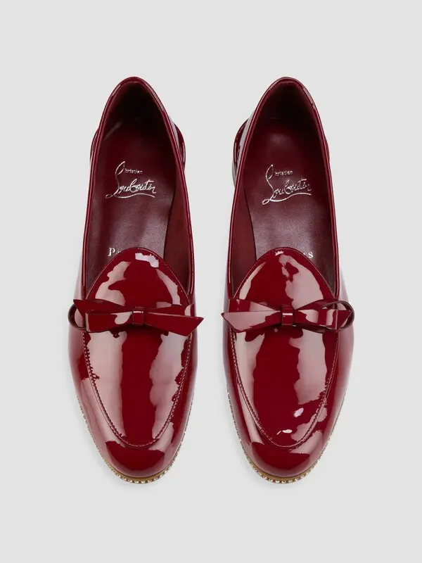 CHRISTIAN LOUBOUTIN Mocastrass Patent Leather Loafers - Empire