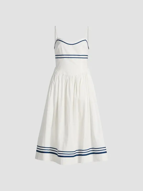 Ciao Lucia Florencia Cotton Midi-dress - White