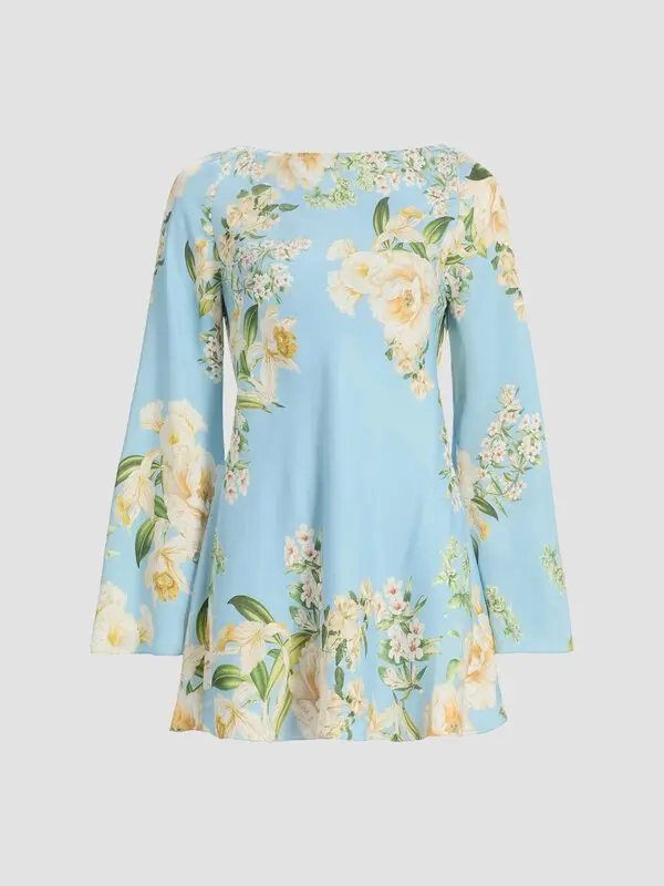 Hemant & Nandita Bias Floral Minidress