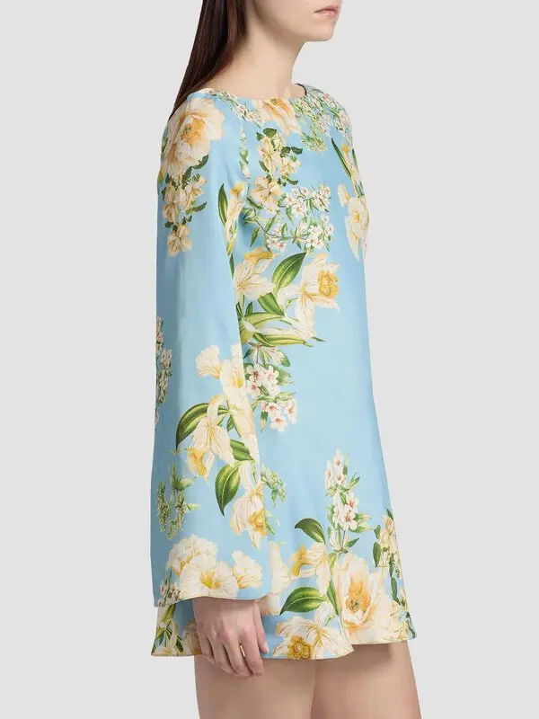 Hemant & Nandita Bias Floral Minidress