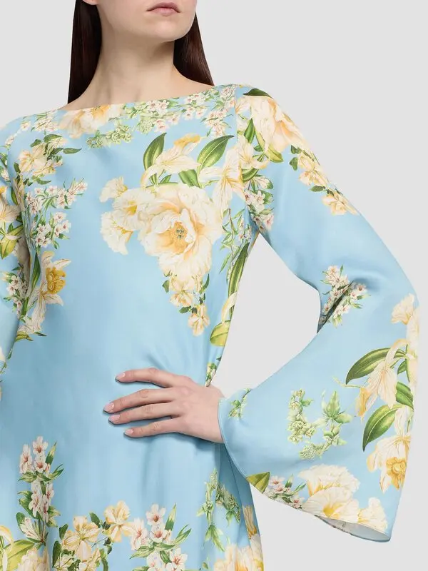 Hemant & Nandita Bias Floral Minidress