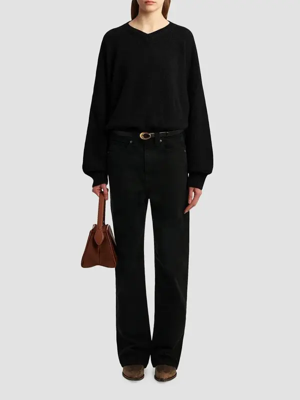 Khaite Wolfe Drop-shoulder Cashmere Sweater