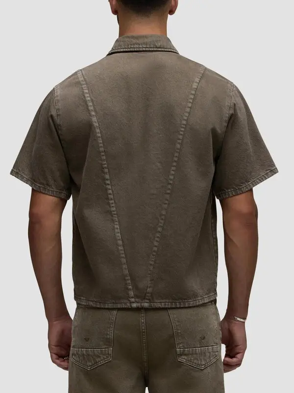 Hudson Jeans Carpenter Denim Short-sleeve Shirt