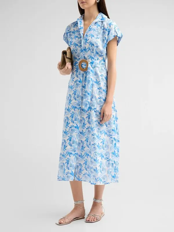 RO'S GARDEN Catherine Floral Cotton Dress