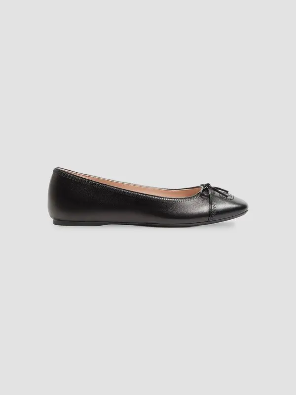 Valentino Garavani Vlogo Signature In Nappa 05mm Ballerinas - Black