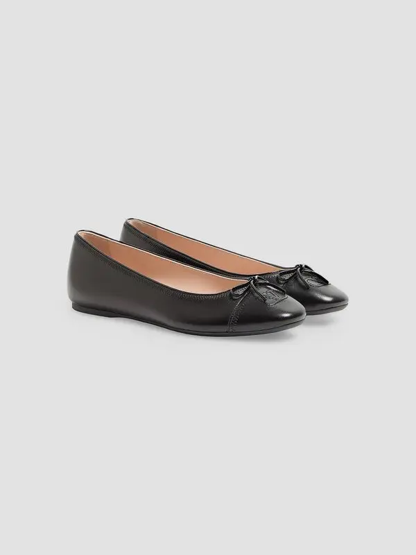 Valentino Garavani Vlogo Signature In Nappa 05mm Ballerinas - Black