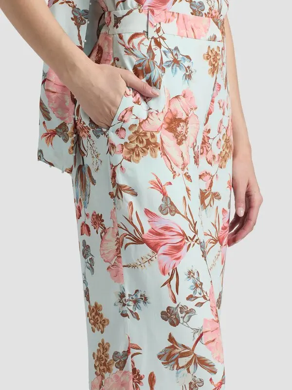 Hemant & Nandita Floral Straight Leg Pants