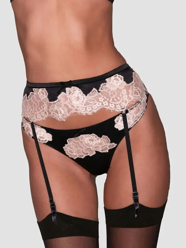 FLEUR DU MAL Juliet Silk & Lace Thong